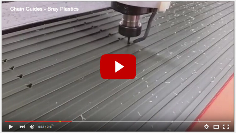 Nylatron Chain Guides and Wear Blocks – Bray Plastics